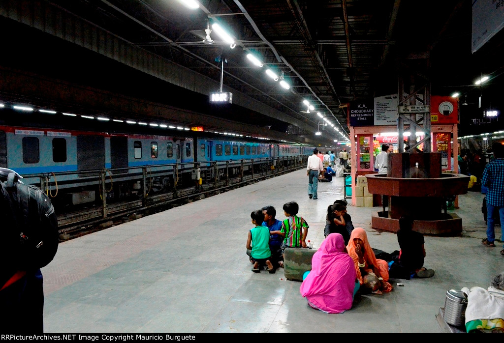 Indian Railways Train at station