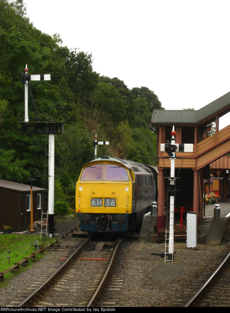Another view of the Class 52 waiting to follow our train north
