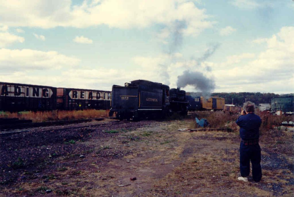 Backing to the train