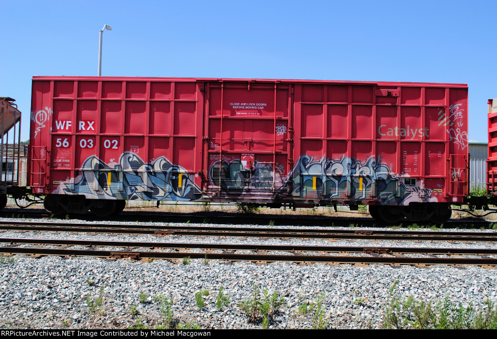 WFRX 560302 50-6 ft Single Door Excess Height Boxcar (side A).