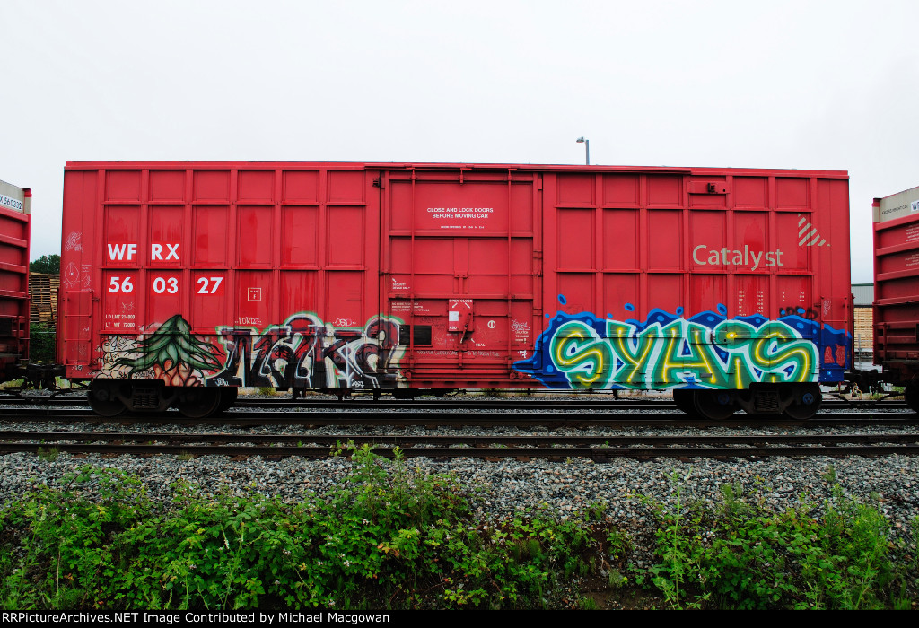 WFRX 560327 50-6 ft (6275 cu ft) Single Door Excess Height Boxcar (side A)