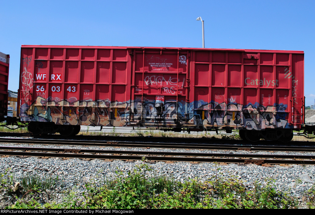 WFRX 560343 50-6 ft Single Door Excess Height Boxcar (side A).
