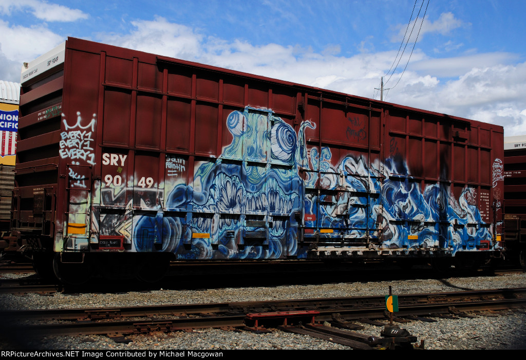 SRY 9049 50-6 ft Single Door Excess Height Boxcar