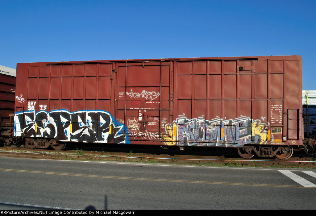 SRY 9073 50-6 ft Single Door Excess Height Boxcar