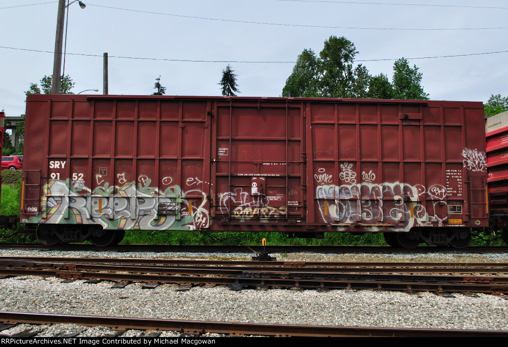 SRY 9152 50-6 ft Single Door Excess Height Boxcar