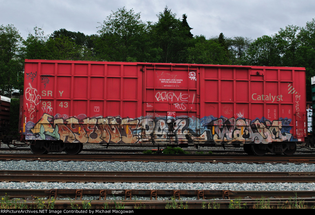 SRY 9343 50-6 ft Single Door Excess Height Boxcar