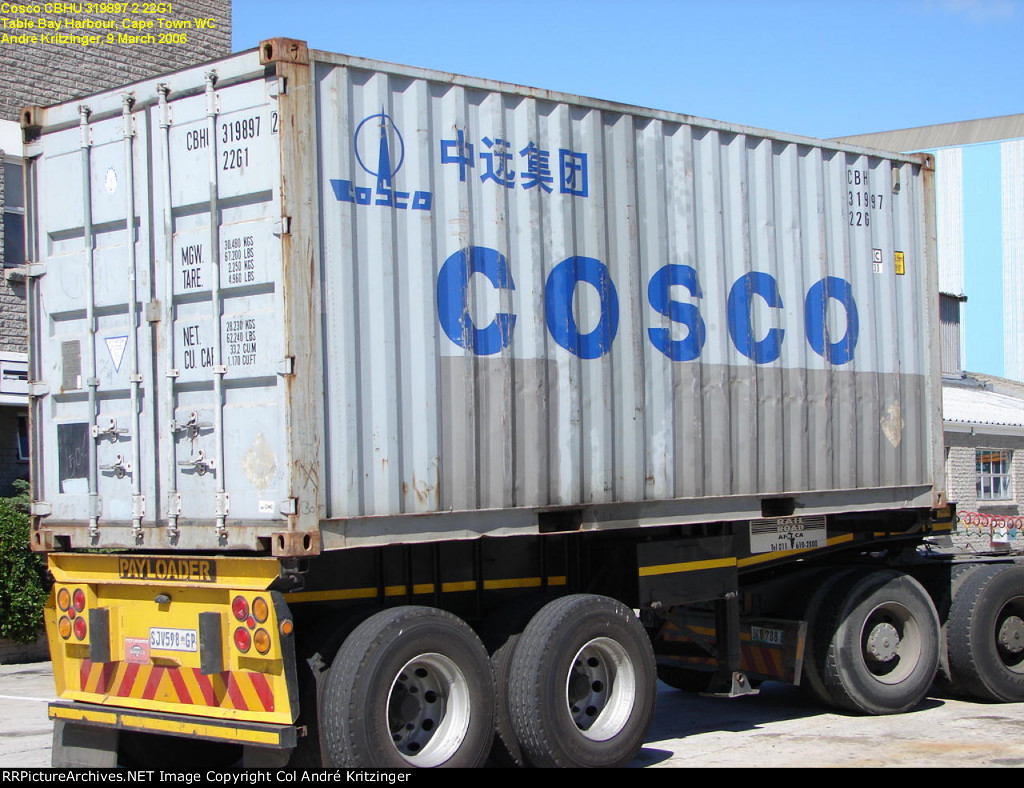 Cosco 22G1 CBHU 319897 2