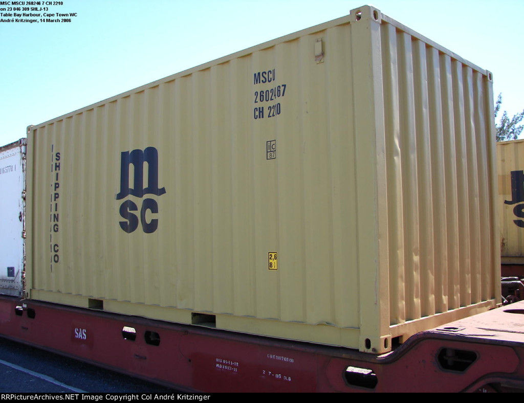 MSC 22G1 MSCU 260246 7