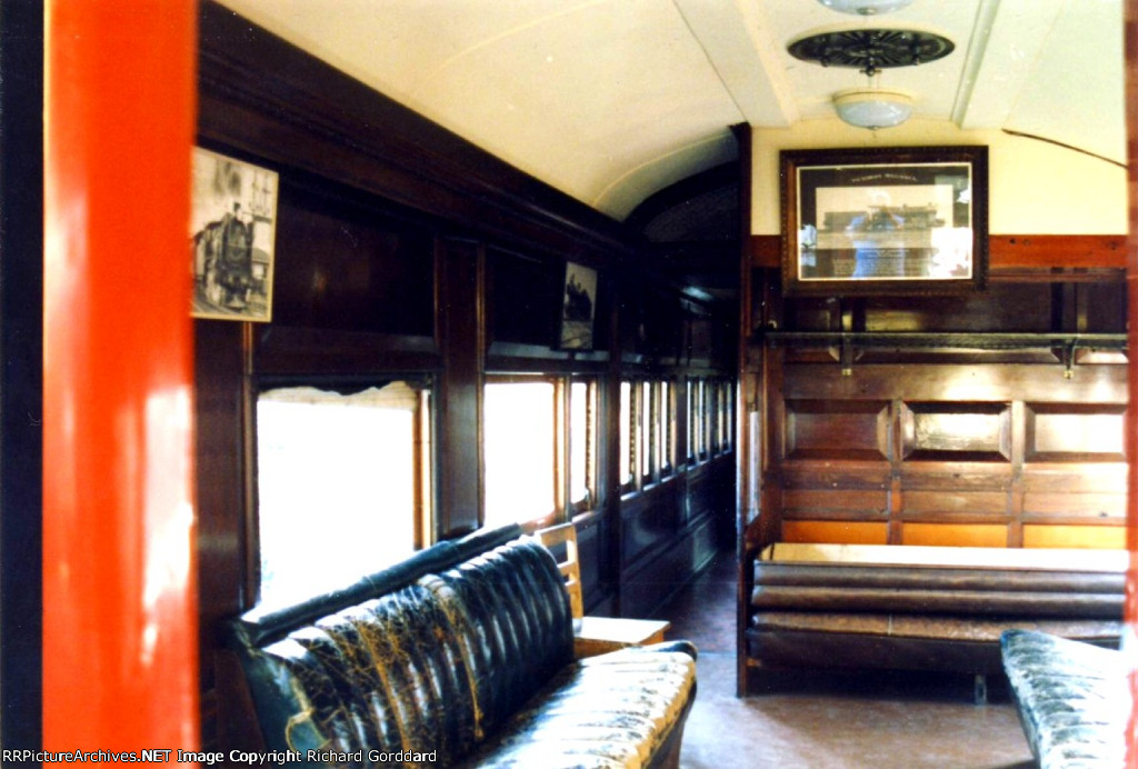 Interior of preserved rail coach