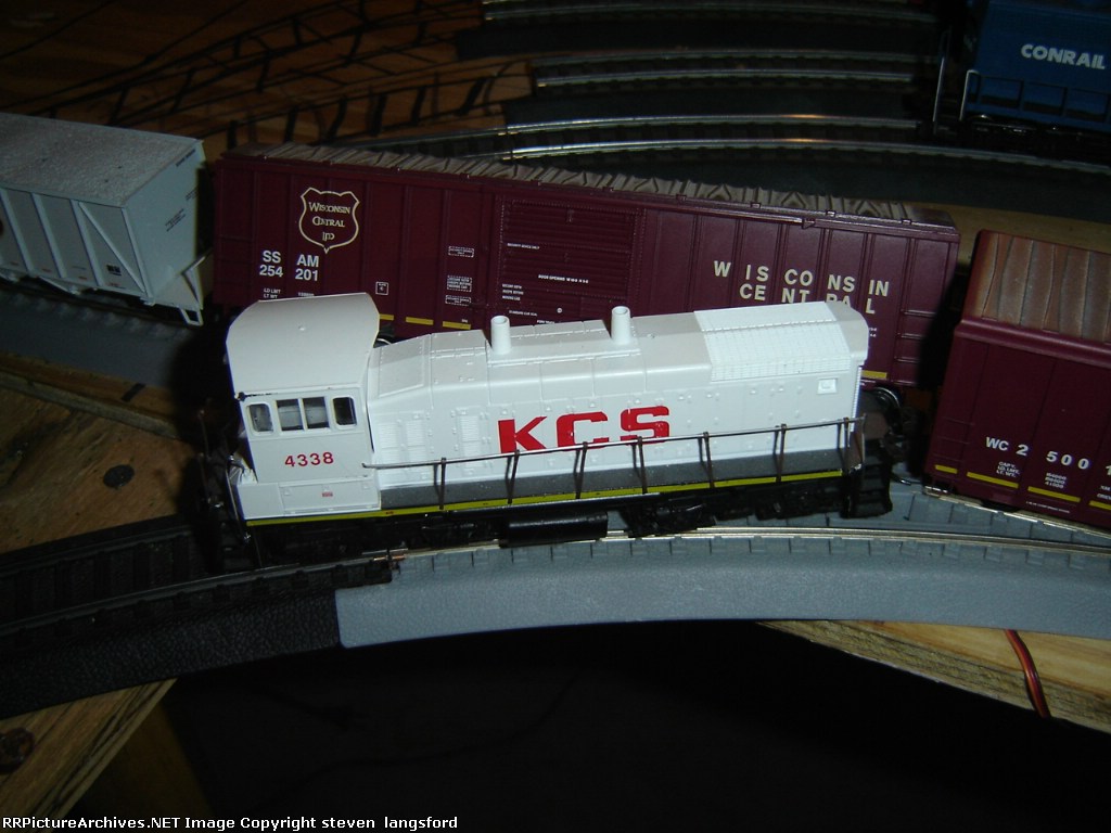 KCS HITS A WC FREIGHT TRAIN