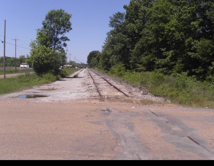 The Old Canton & Carthage Railroad Looking West from Miller Street
