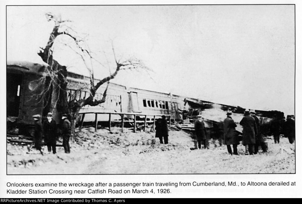 PRR Wreck at Kladder Station, #2 of 4, 1926
