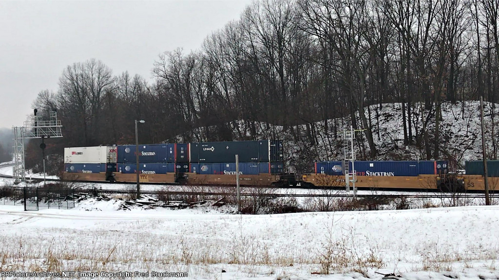 The heavy cars are on the end.