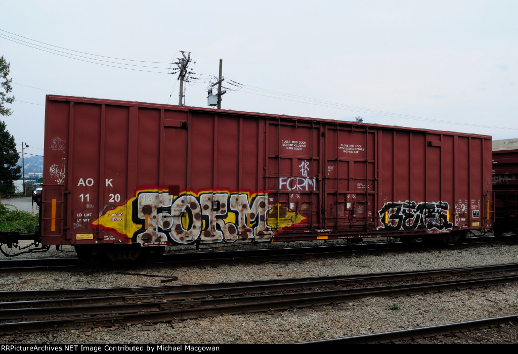 AOK 112018 60-9 ft Double Door Excess Height Boxcar (side A)