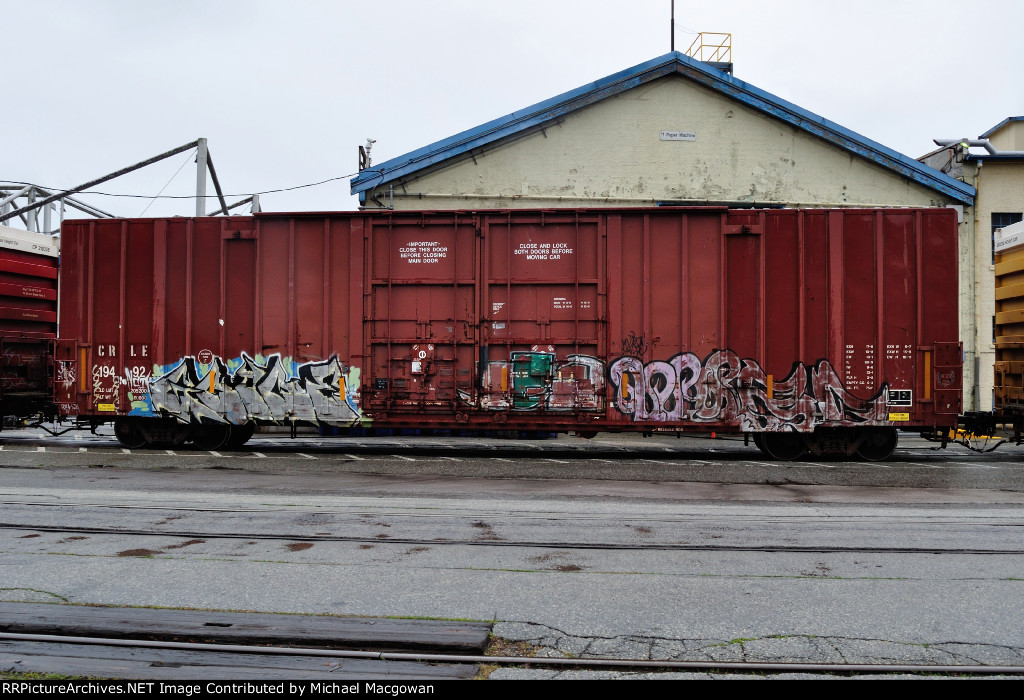 CRLE 19492 60-9 ft Double Door Excess Height Boxcar (side B)