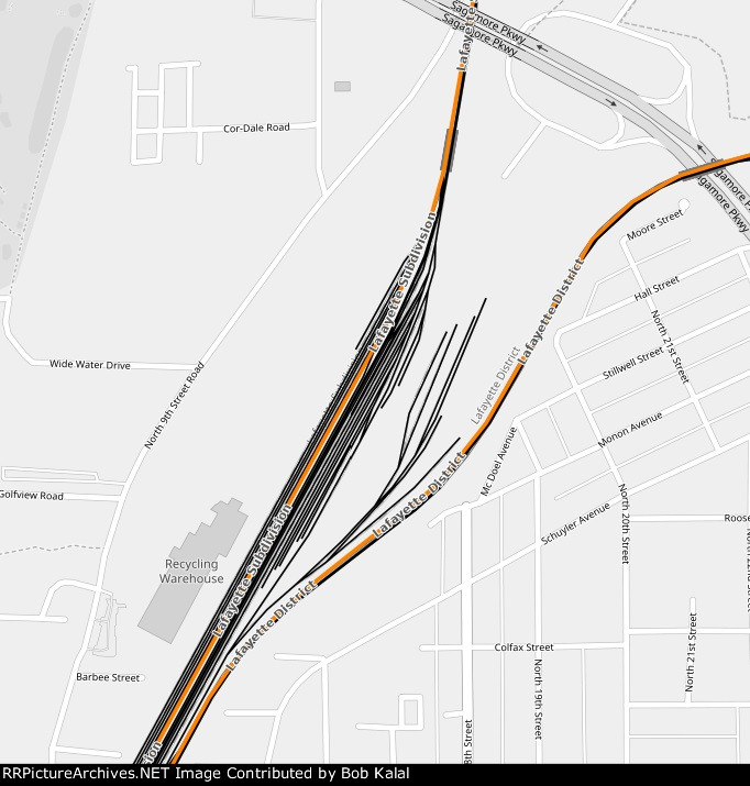 Lafayette CSX Yard Aerial Map