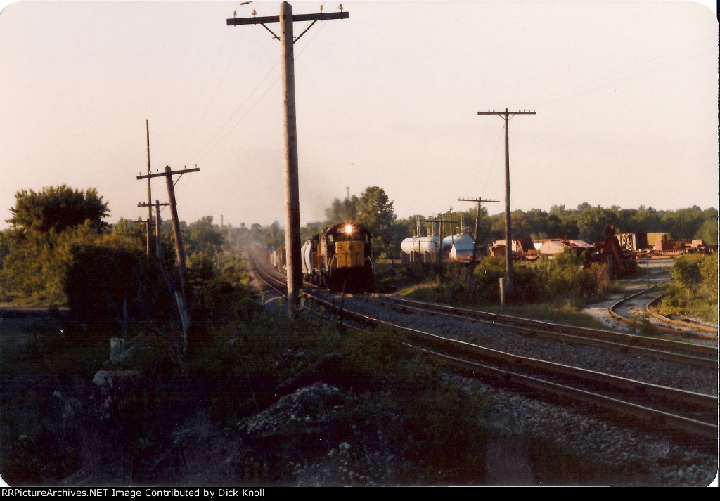 CNW freight southbound at Rawson Avenue on "Lake Line"