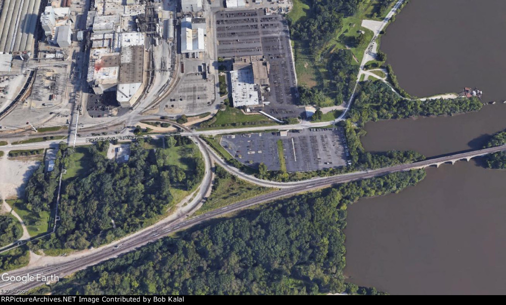 Decatur East end of yard Wye Aerial