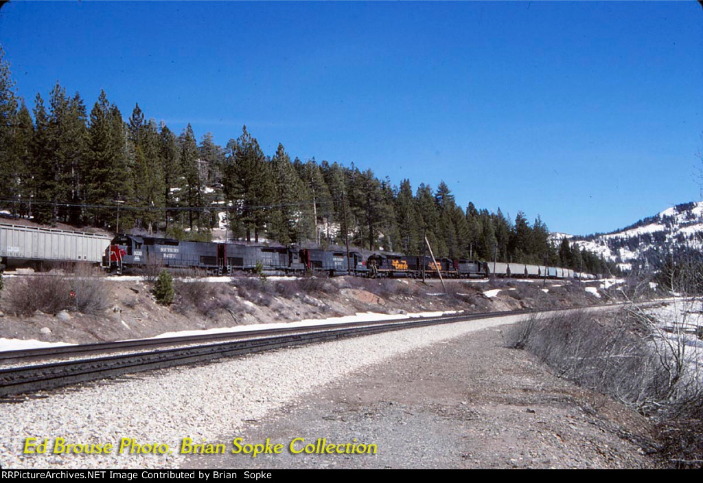 w/B SP Mid Train Helper at Norden