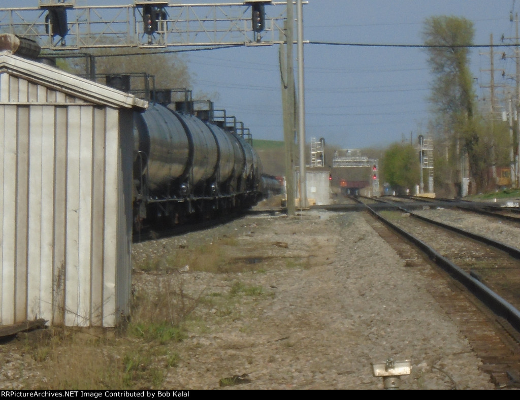 from the Northwest UP 6968 CP 8840 Eastbound while BNSF 4350 BNSF 4095 ...