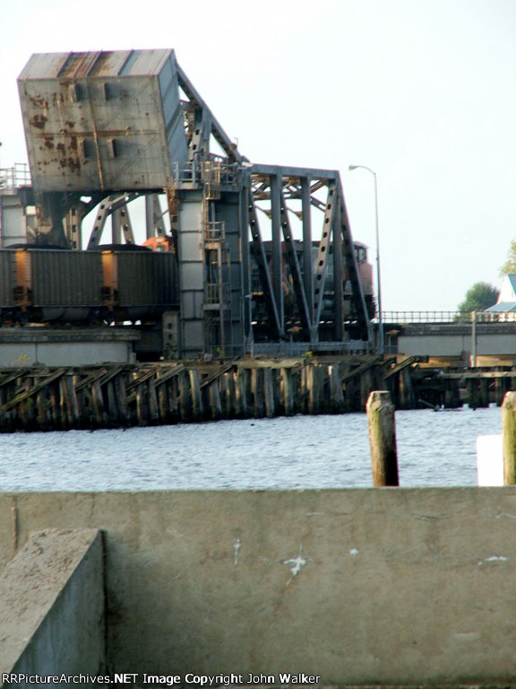 Counterweight up means Port Manchac Bridge is down