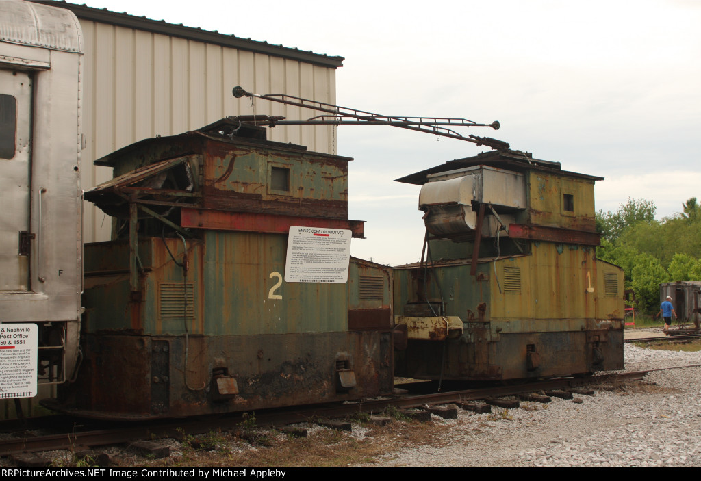 Boxcab style locomotives.