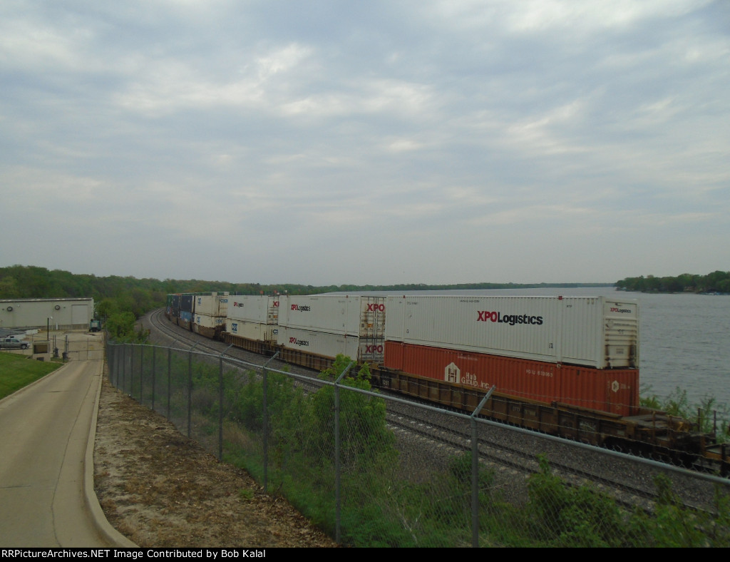 UP 6637 UP 8855 with UP 8557 UP 5982 bringing up the rear