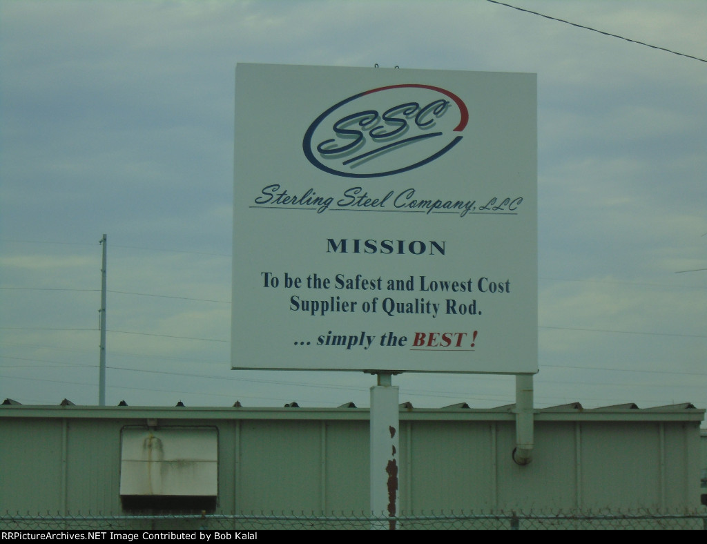 Sterling Steel Company Sign