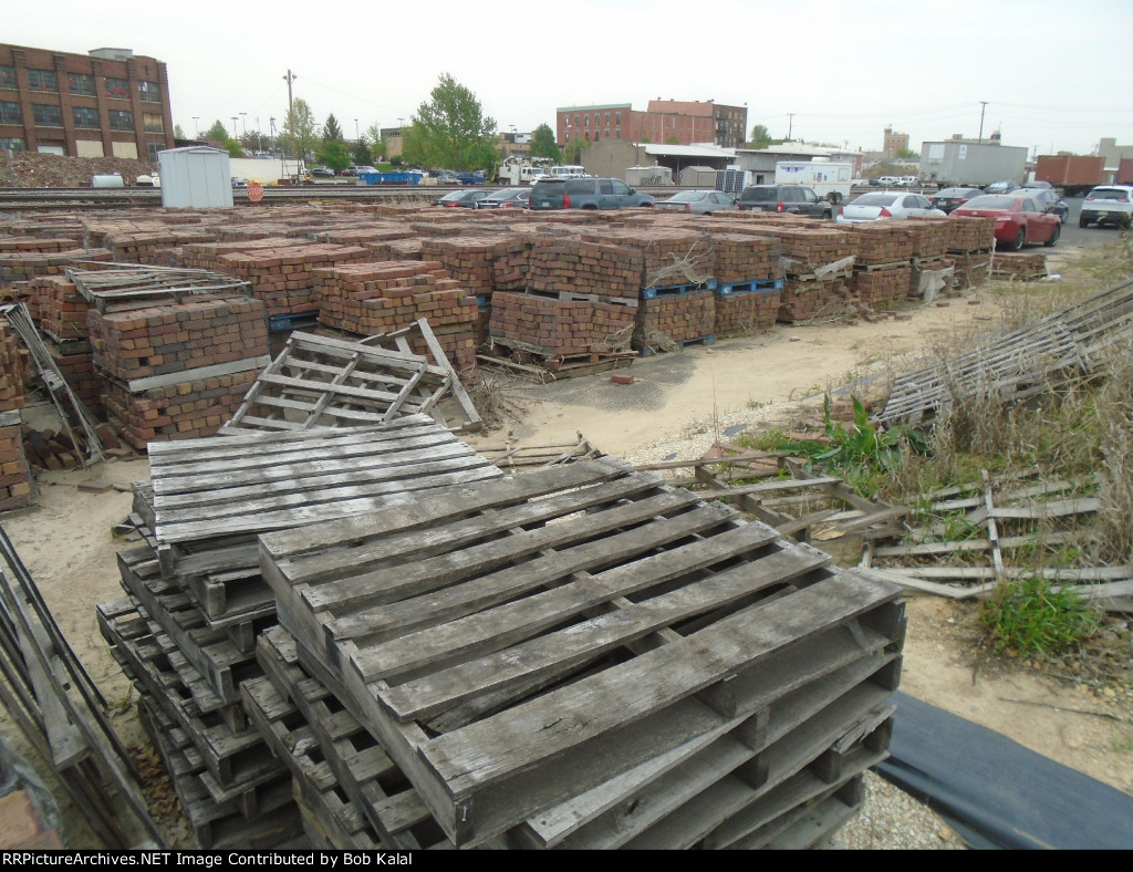 on Wallace Street, these couple of Purington brick piles are sitting