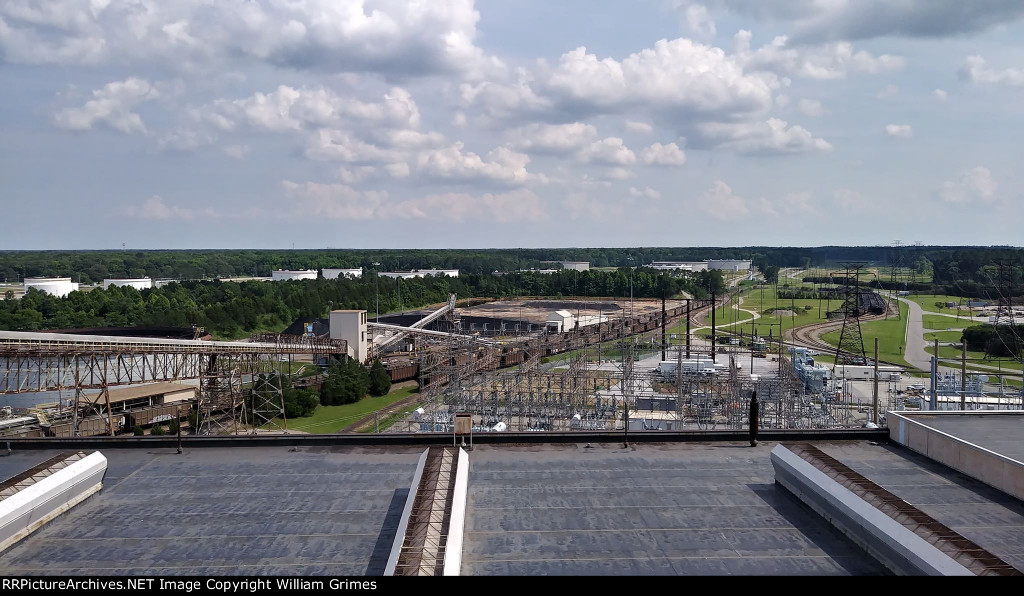 View of power station from the boiler room