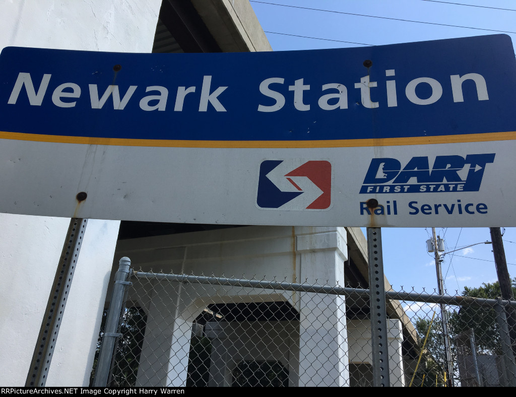 Newark SEPTA/DART Station Sign