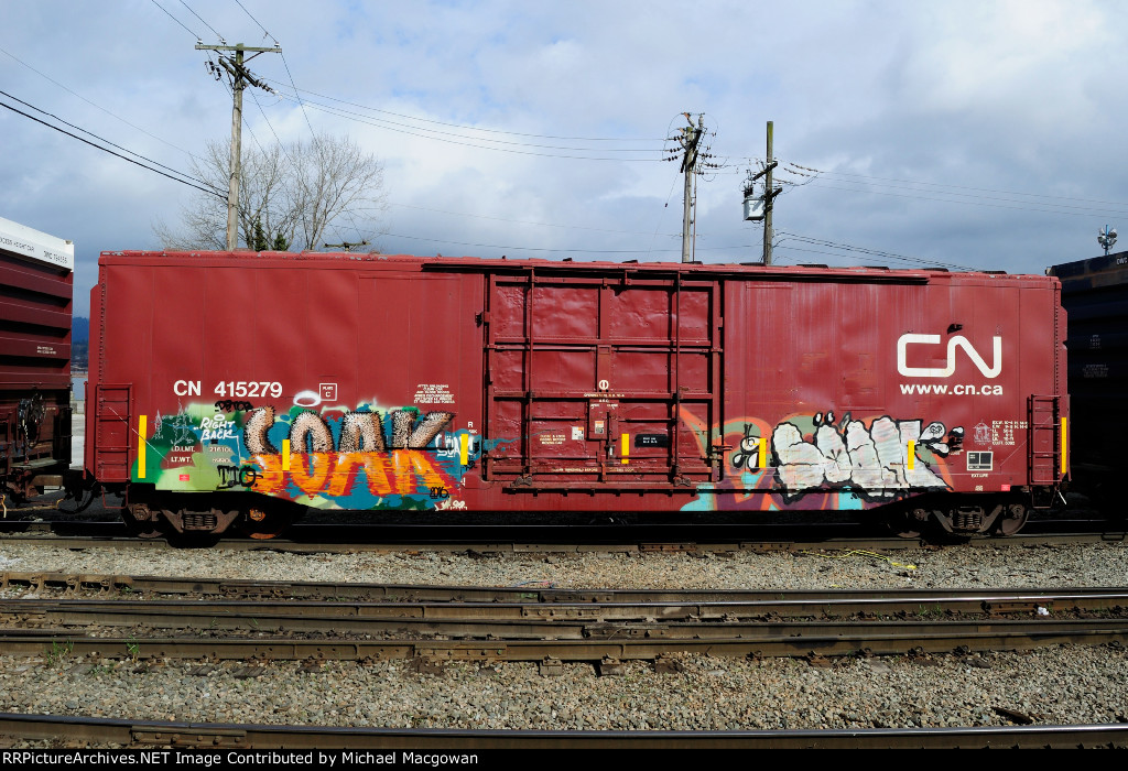CN 415279 50-6 ft Single Door Boxcar (side B)