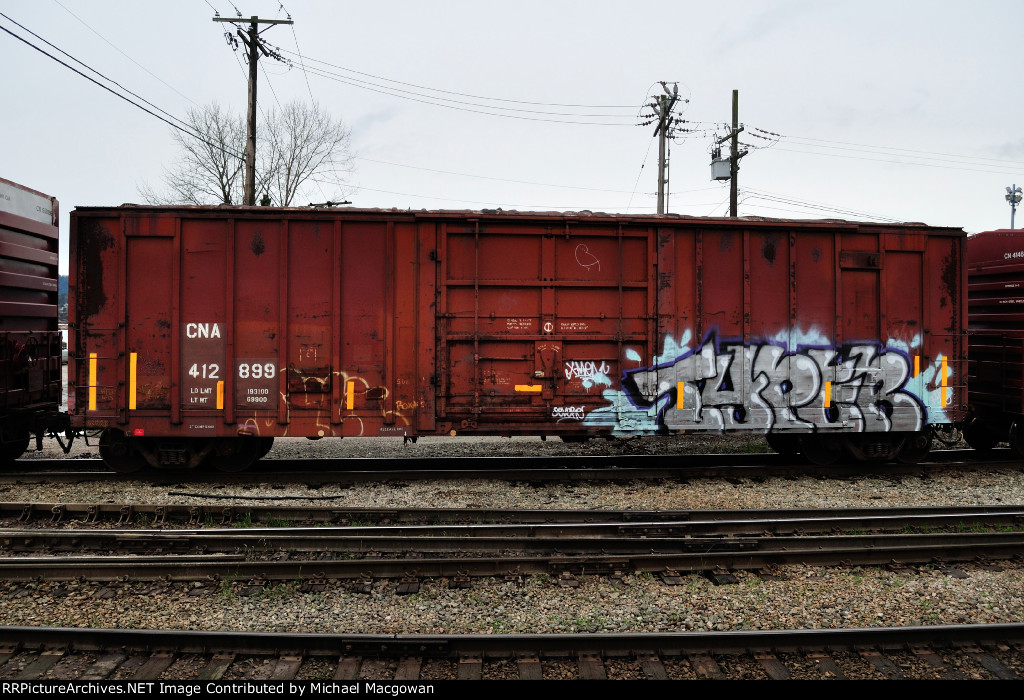 CNA 412899 50-6 ft Single Door Boxcar (side A)