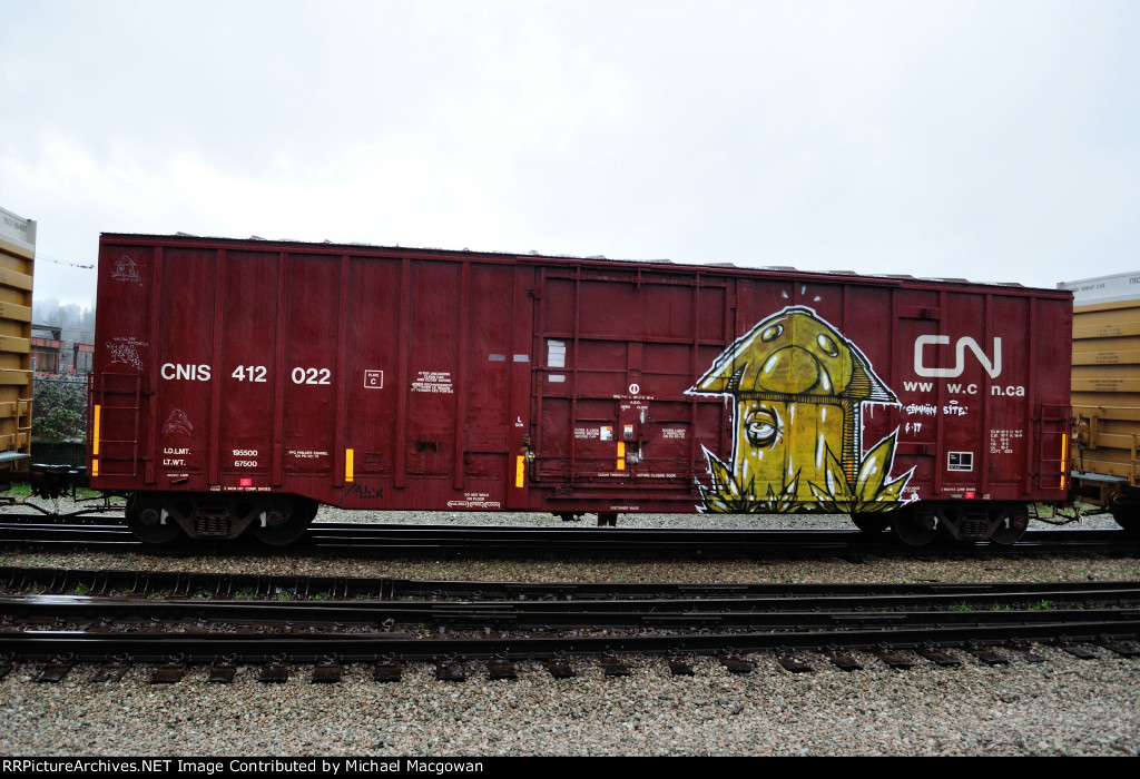 CNIS 412022 50-6 ft Single Door Boxcar (side A)