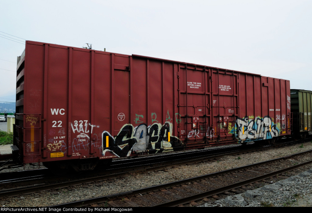 WC 22327 60-9 ft Double Door Excess Height Boxcar CN RAIL (side A)