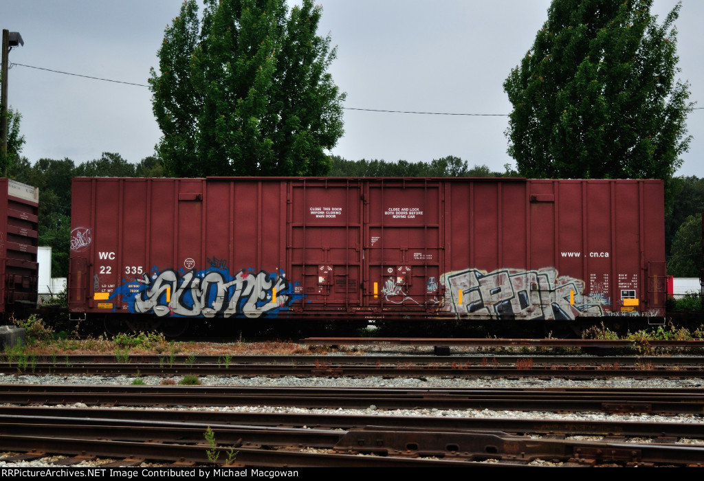 WC 22335 60-9 ft Double Door Excess Height Boxcar CN RAIL (side B)