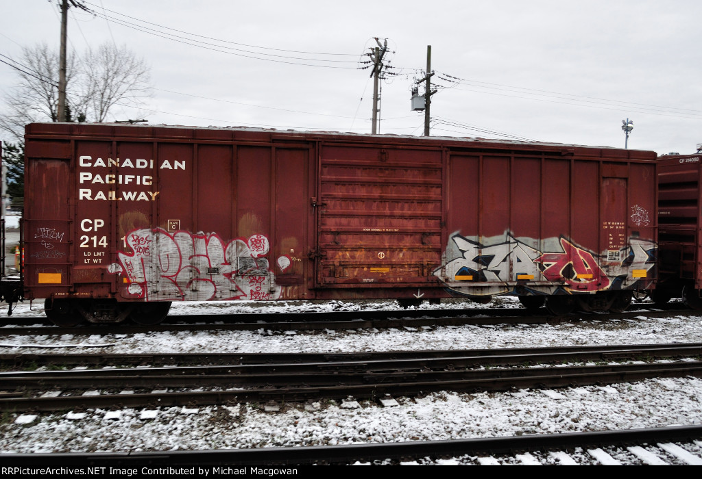 CP 214144 50-6 ft Single Door Boxcar (side A)