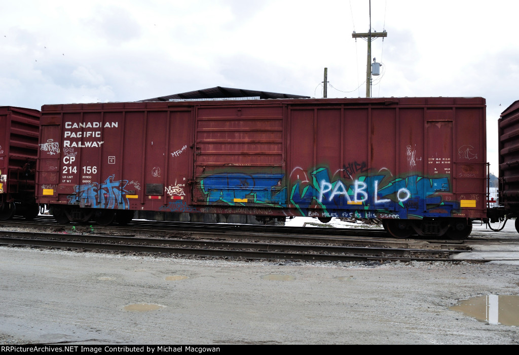 CP 214156 50-6 ft Single Door Boxcar (side B)