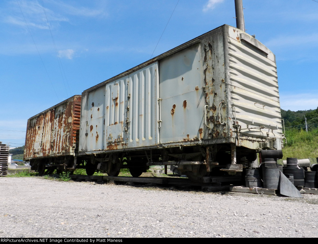 Two fully complete box cars