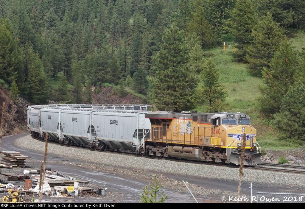 DPU on a Westbound Grain Train