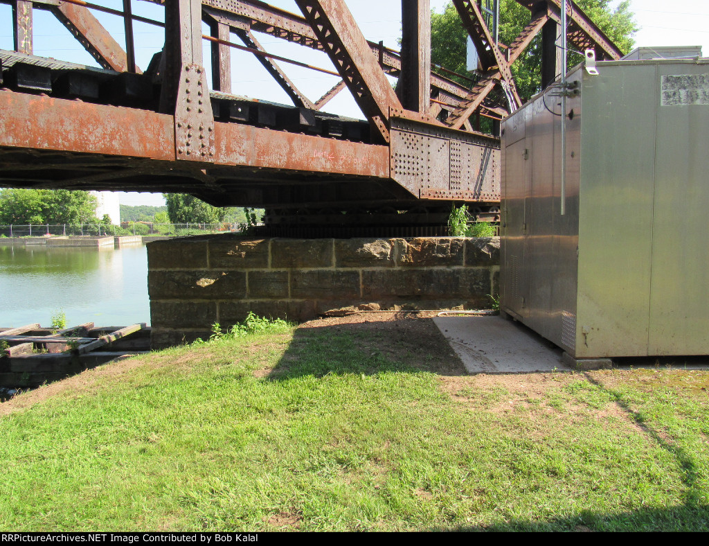 Wisconsin Central Railroad spur to Expera. Railroad bridge crossing the ...