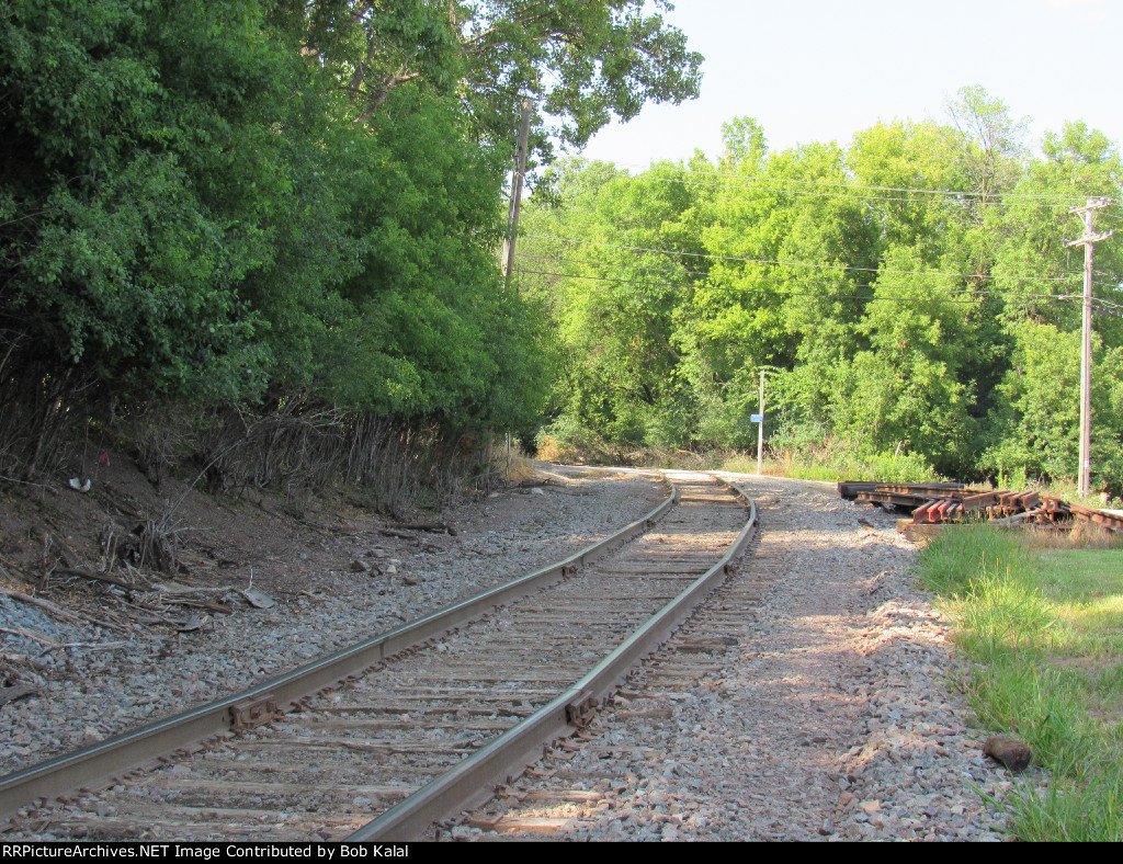 Wisconsin Central Railroad spur to Expera. Railroad bridge crossing the ...