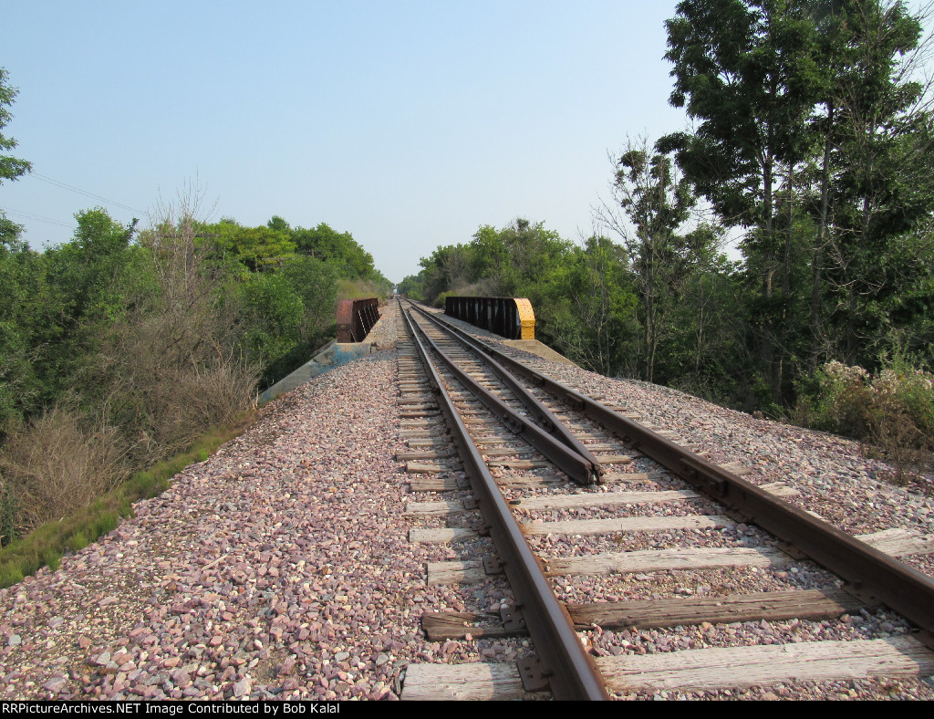 CN Track looking north at bridge over Wisconsin Central Track & CN Tall ...