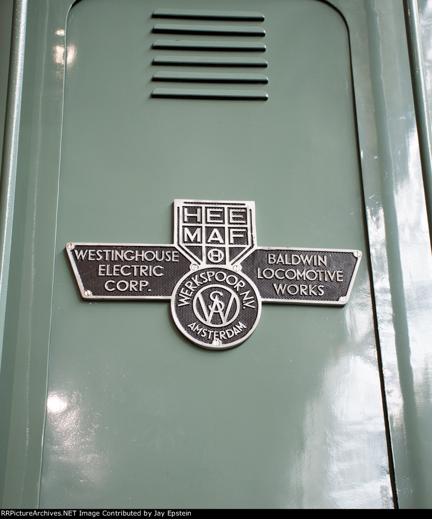 Builder's Plate of NS 1201