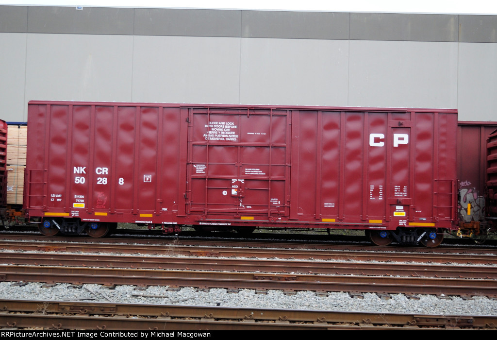 NKCR 50288 50-6 ft (6275 cu ft) Single Door Excess Height Boxcar CP RAIL