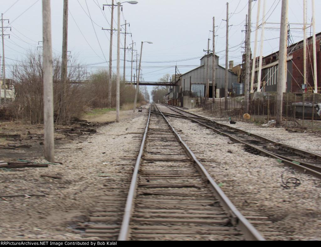 Keystone Steel & Wire Looking South Down Tracks