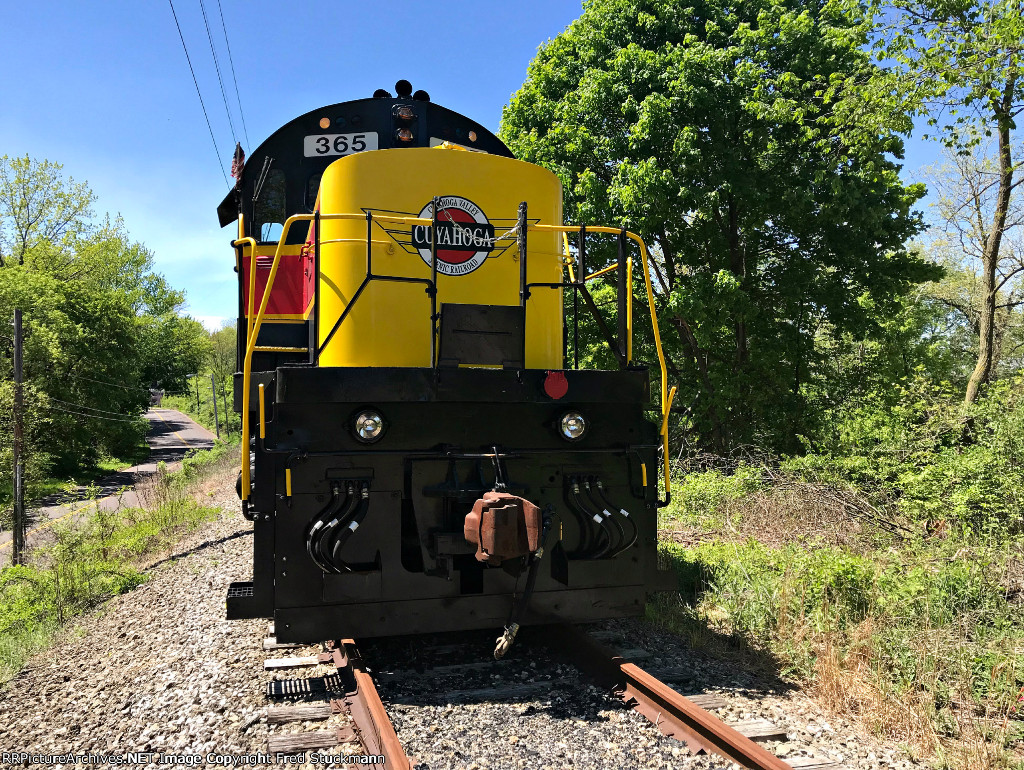 CVSR 365 has pulled south of MP 40.
