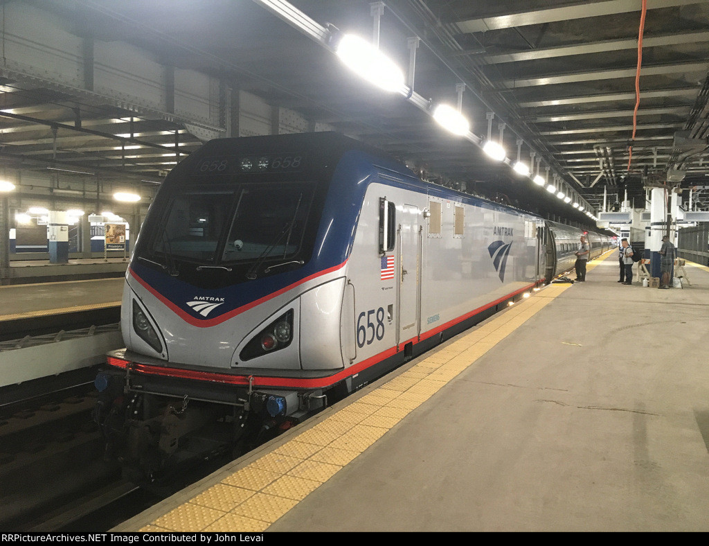 Amtrak Train # 42 with Sprinter at 30th Street Station