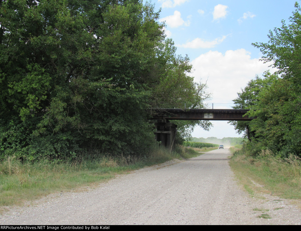 UP Railroad Bridge on Cameron Lane looking West