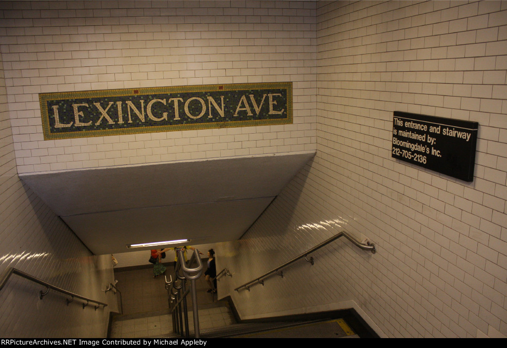 Lexington Ave. Subway entrance.
